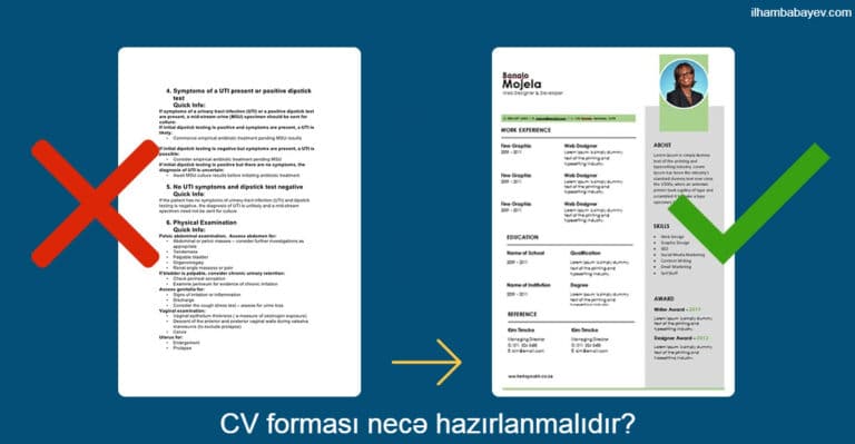 CV formasi numuneleri? Hazir CV formalari 2021
